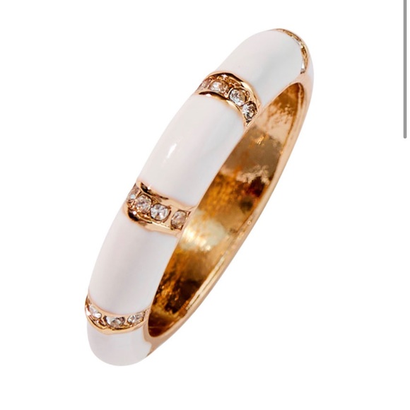 Park Lane | Jewelry | Nwt White Bombshell Ring Hand Painted Enamel With ...